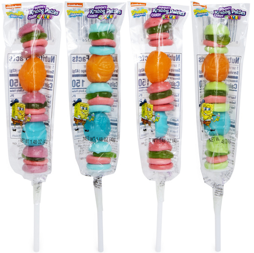 Spongebob Gummy Krabby Patties Colors Kabob (SINGLE) - 1.5oz (42g ...