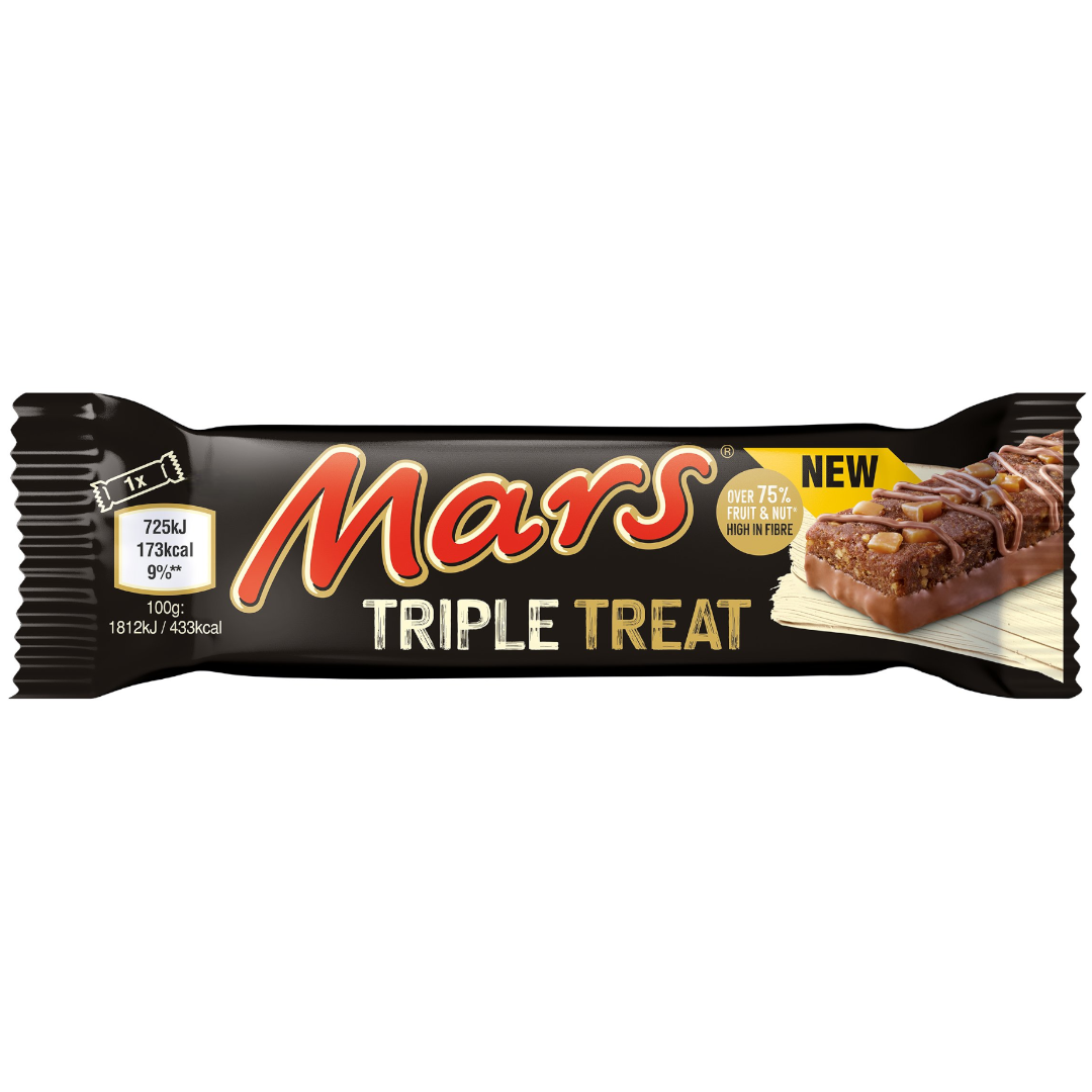 Mars Triple Treat Fruit Nut & Chocolate Bars - 1.12oz (32g) BB 14/05/2 ...