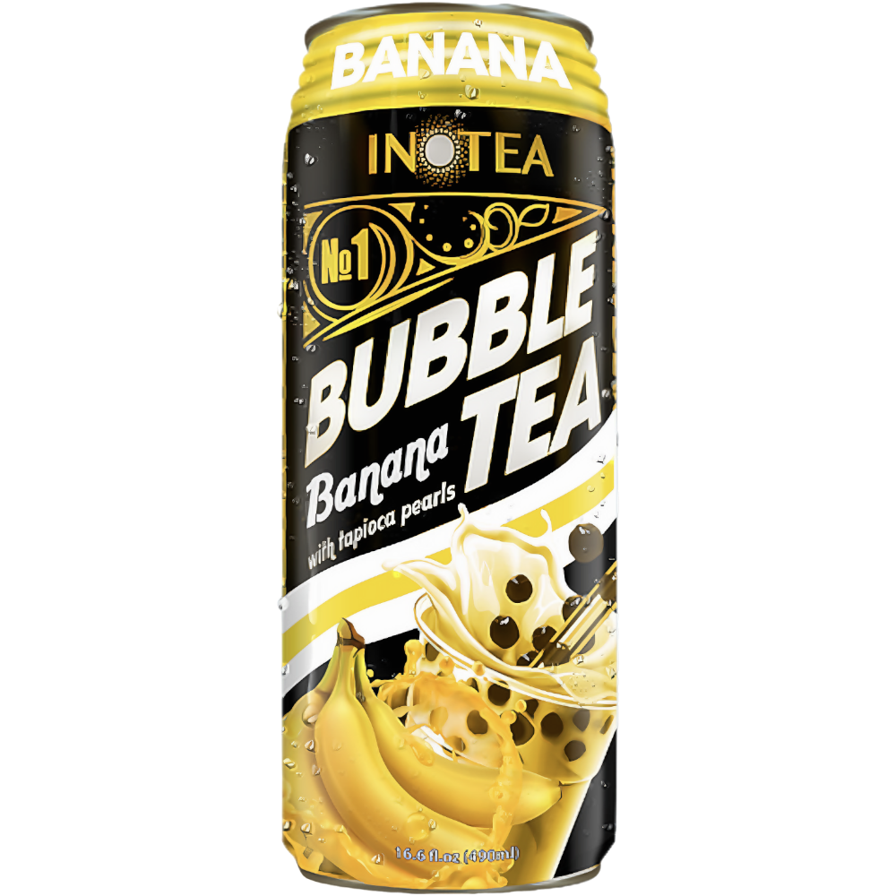 Inotea Banana Bubble Tea With Tapioca Pearls - 16.6fl.oz (490ml ...