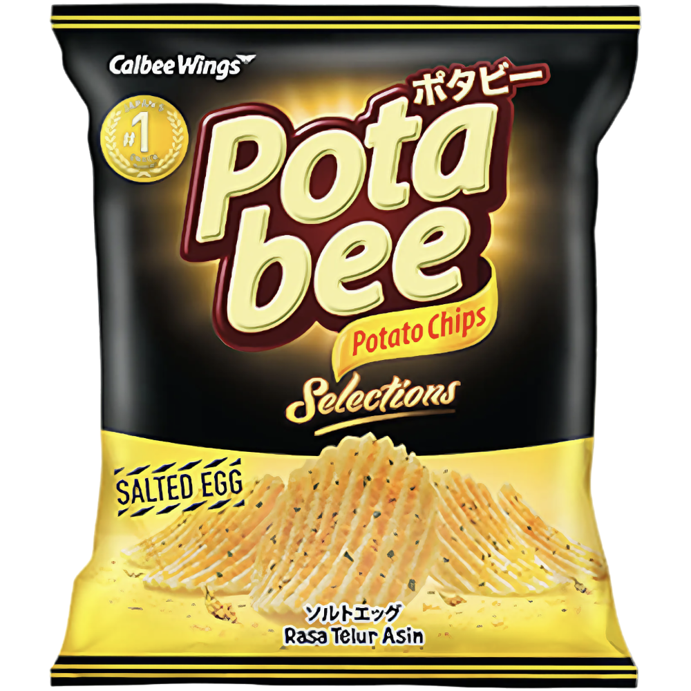 Calbee Potabee Salted Egg Potato Chips (Indonesia) - 2.4oz (68g ...