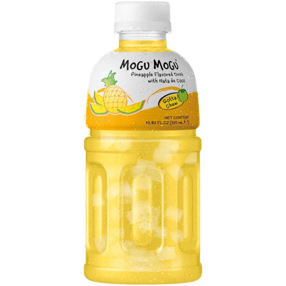 Mogu Mogu Pineapple Flavoured Drink with Nata de Coco - 10.8fl.oz (320 ...