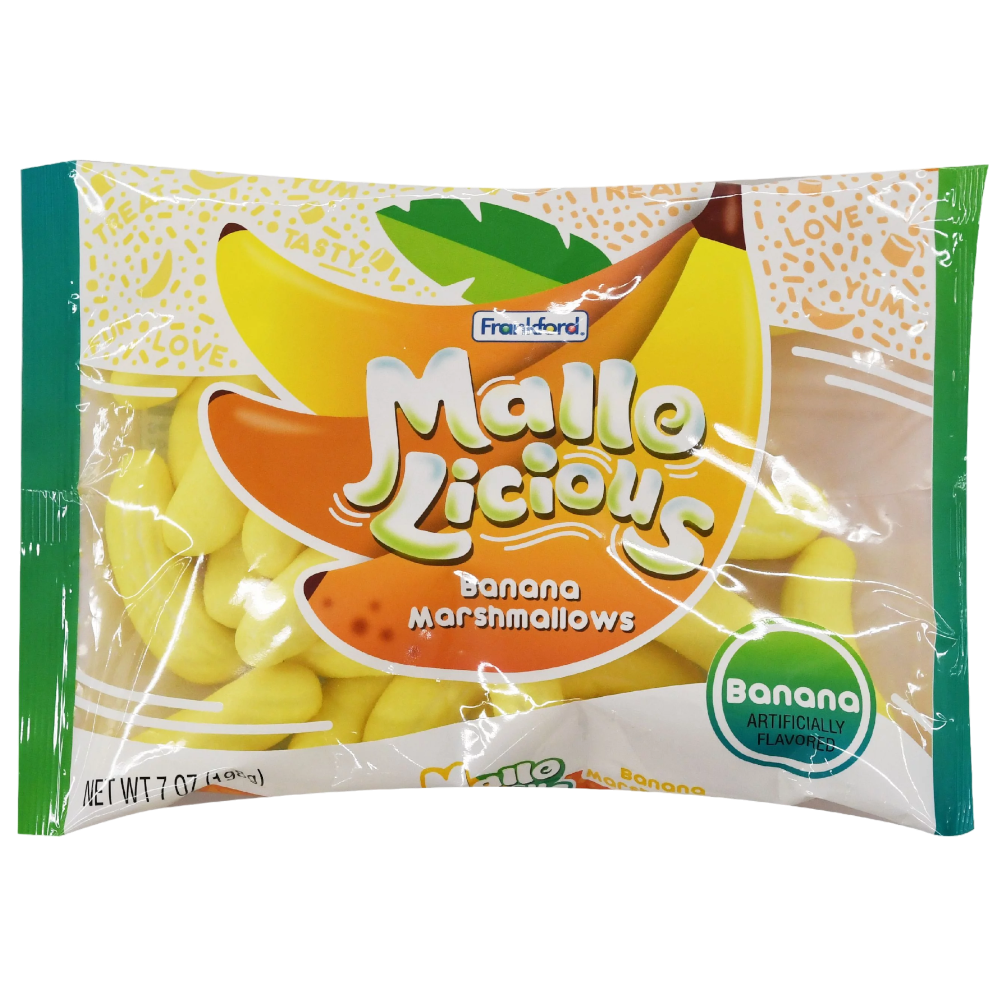 Mallolicious Banana Marshmallows - 7oz (198g) – Poppin Candy