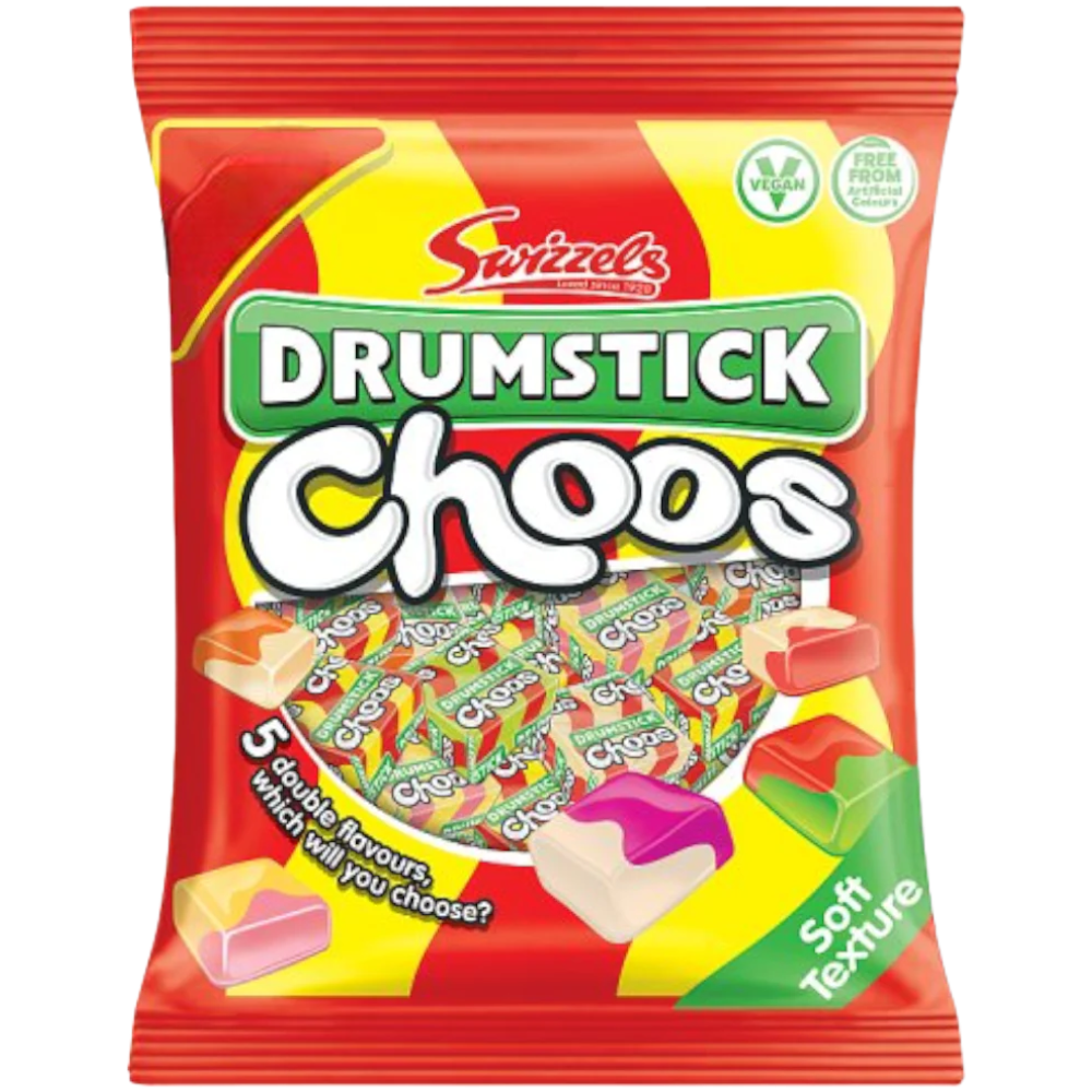 Swizzels Drumstick Choos Bag - 4.05oz (150g) – Poppin Candy
