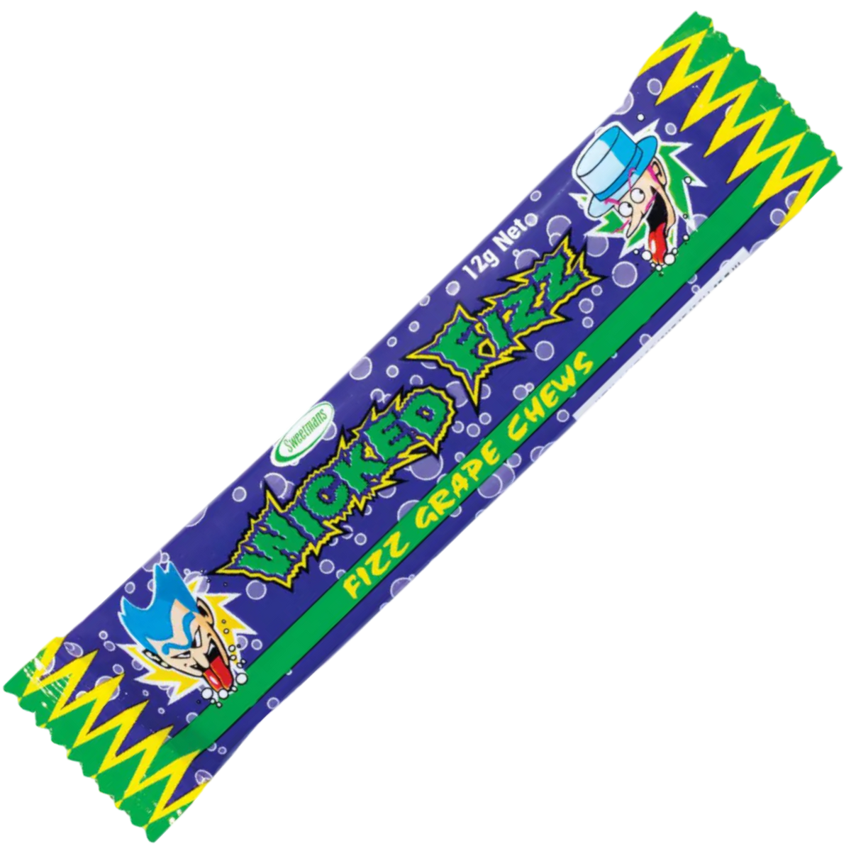 Wicked Fizz Fizzy Chew Grape Flavour (Australia) - 0.42oz (12g ...