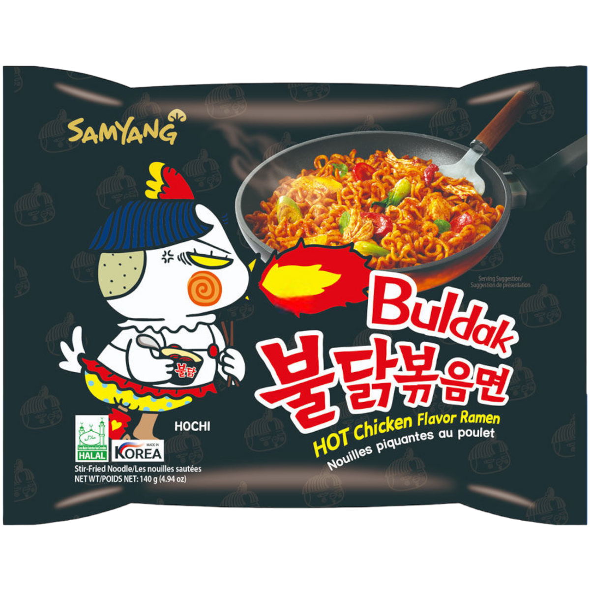 Samyang Buldak Hot Chicken Flavour Ramen - 4.94oz (140g) | Poppin Candy