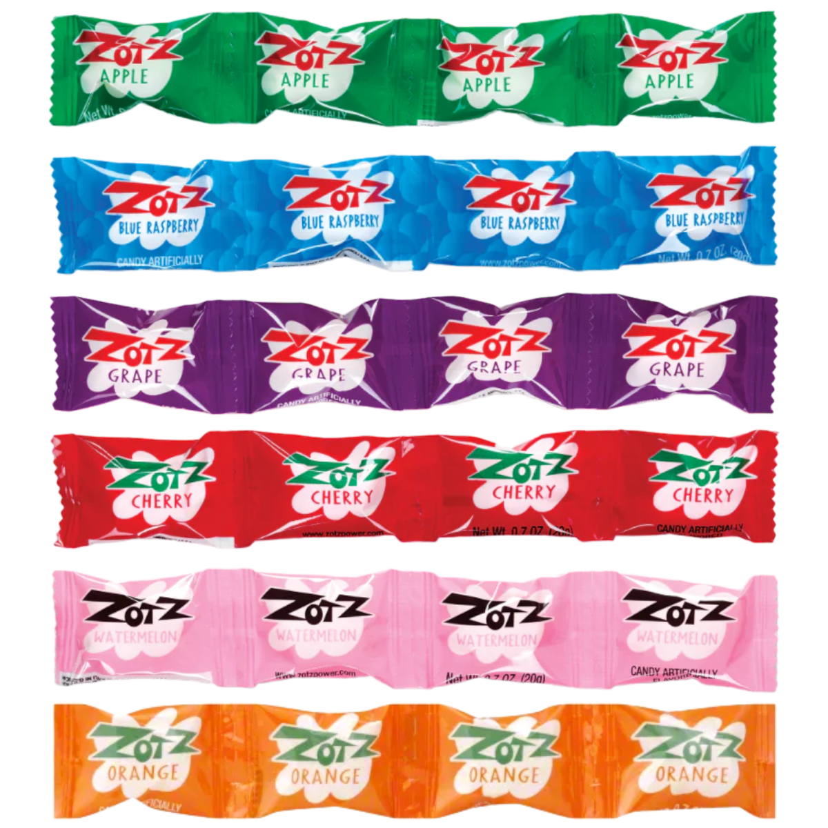 Zotz 4 Piece Strip - 0.7oz (20g) | Poppin Candy