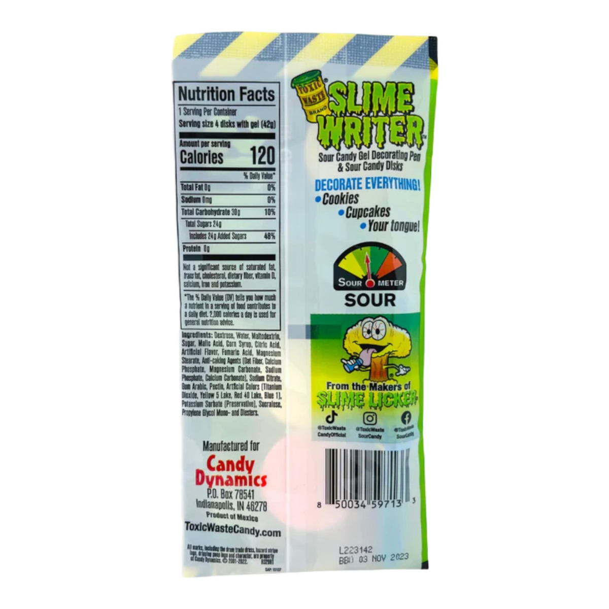 Toxic Waste Slime Writer - 1.48oz (42g) | Poppin Candy