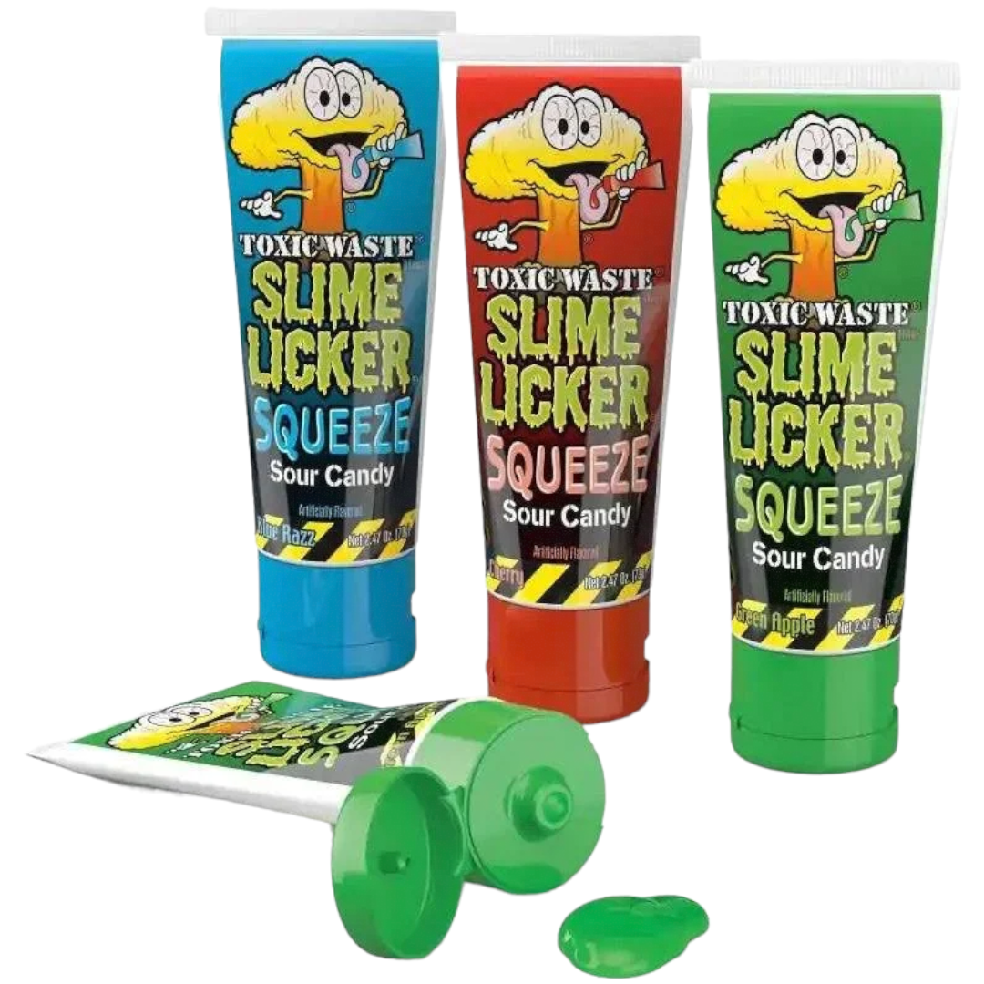 Toxic Waste Slime Licker Squeeze Sour Candy - 2.47fl.oz (70g) | Poppin ...