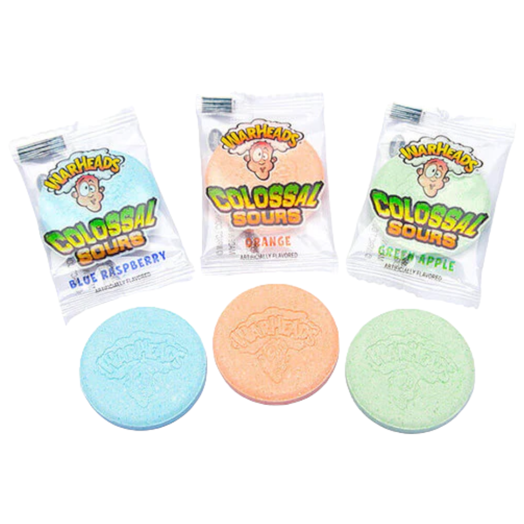 Warheads Colossal Sours - SINGLE – Poppin Candy