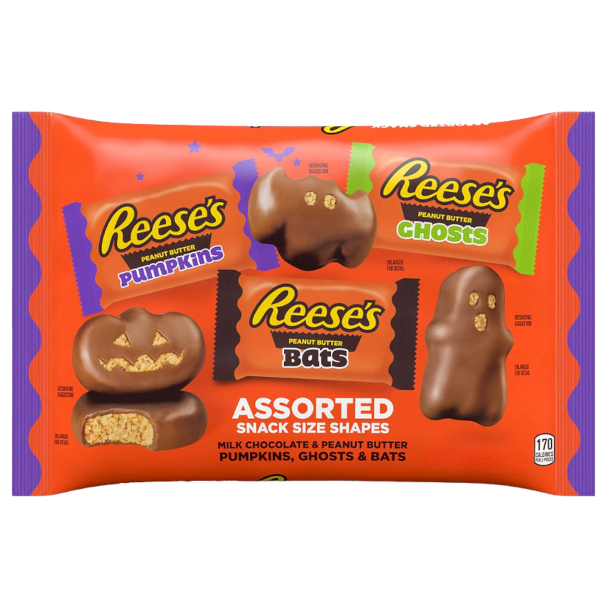 Reese's Halloween Assorted Snack Size Shapes - 9oz (255g) | Poppin Candy