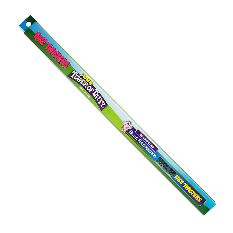 Face Twisters Sour Tower Of Taffy - Blue Raspberry – Poppin Candy