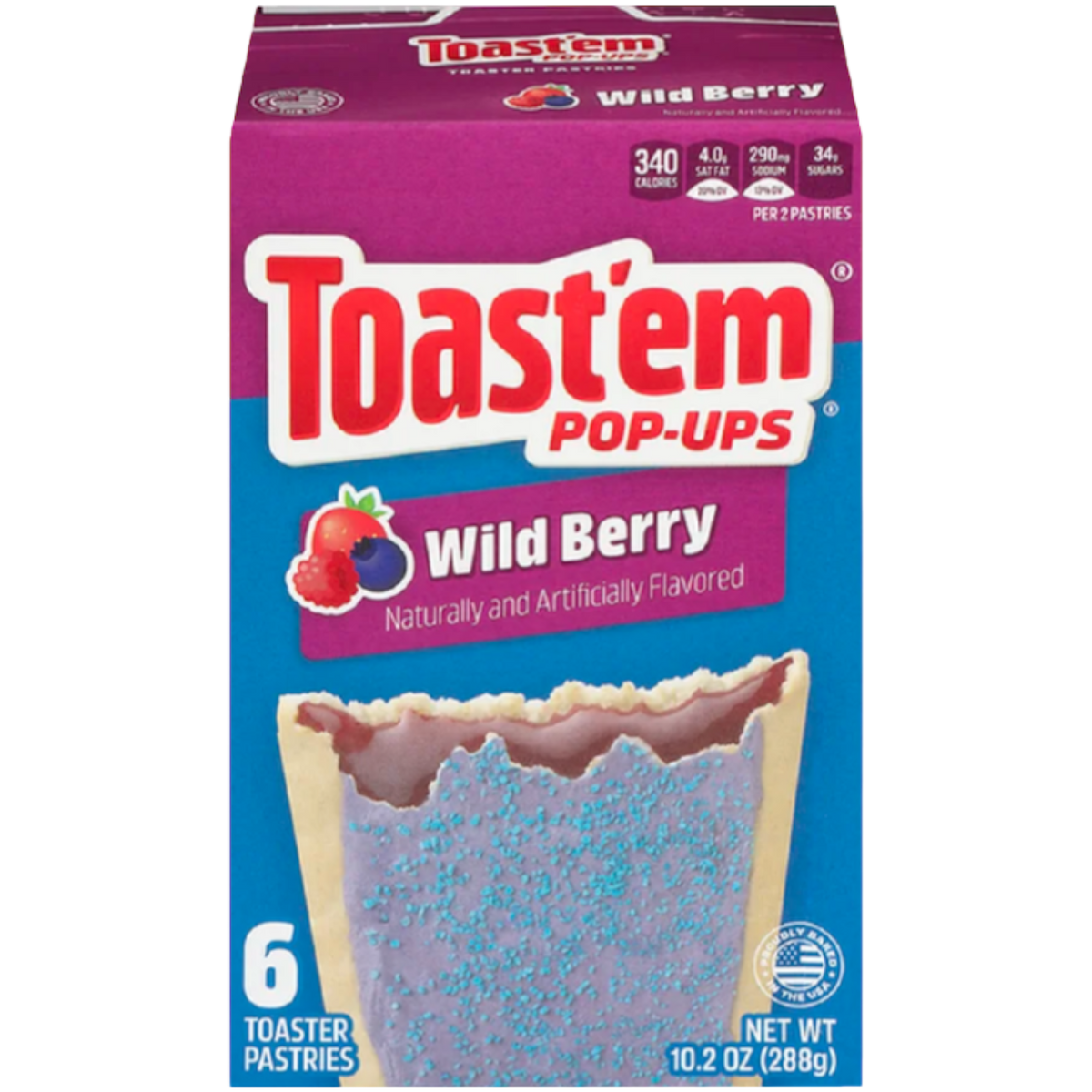 Toast'em POP-UPS Frosted Wild Berry Toaster Pastries | Poppin Candy